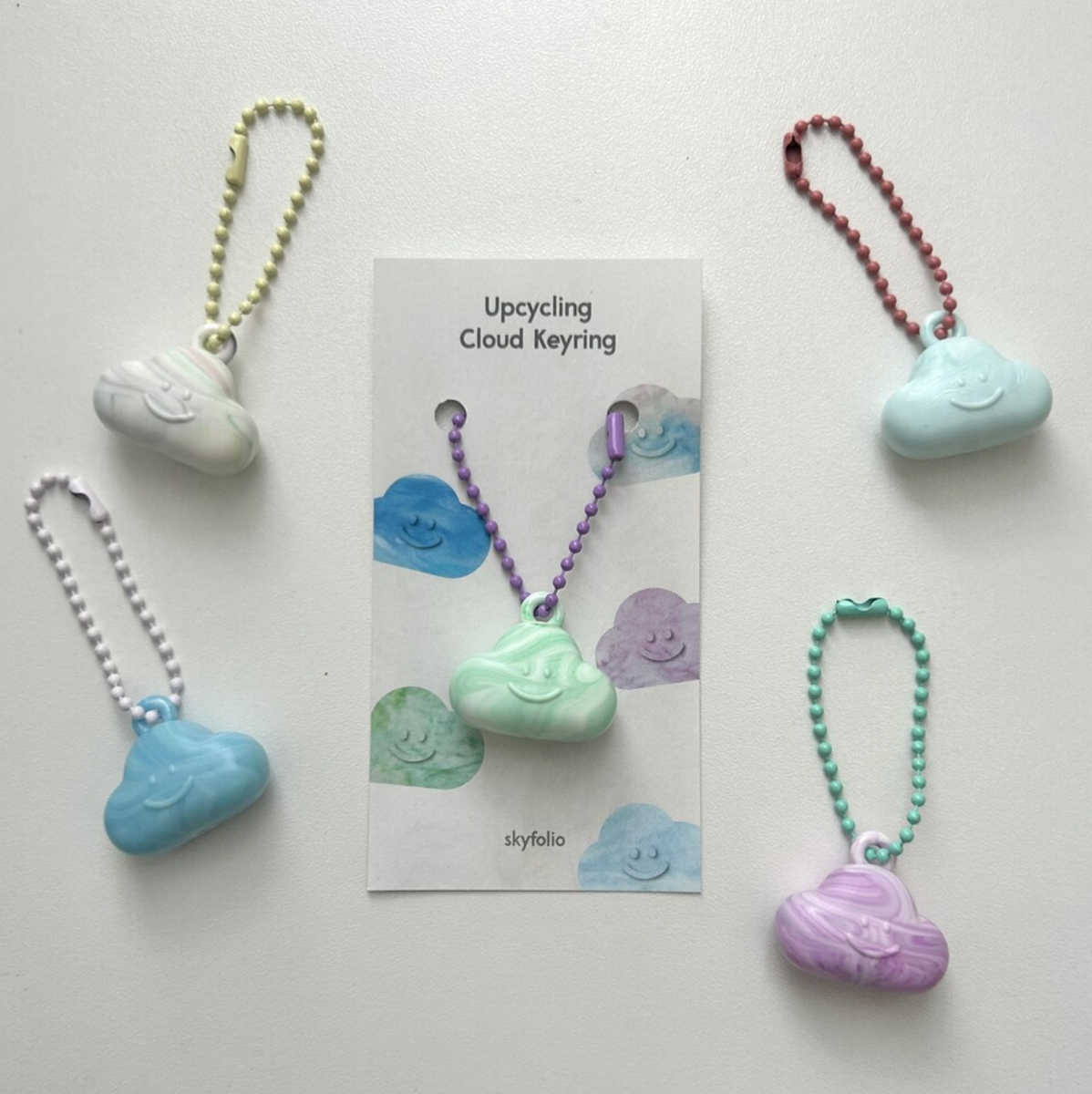 [skyfolio] Upcycle Cloud Keyring – Ohue