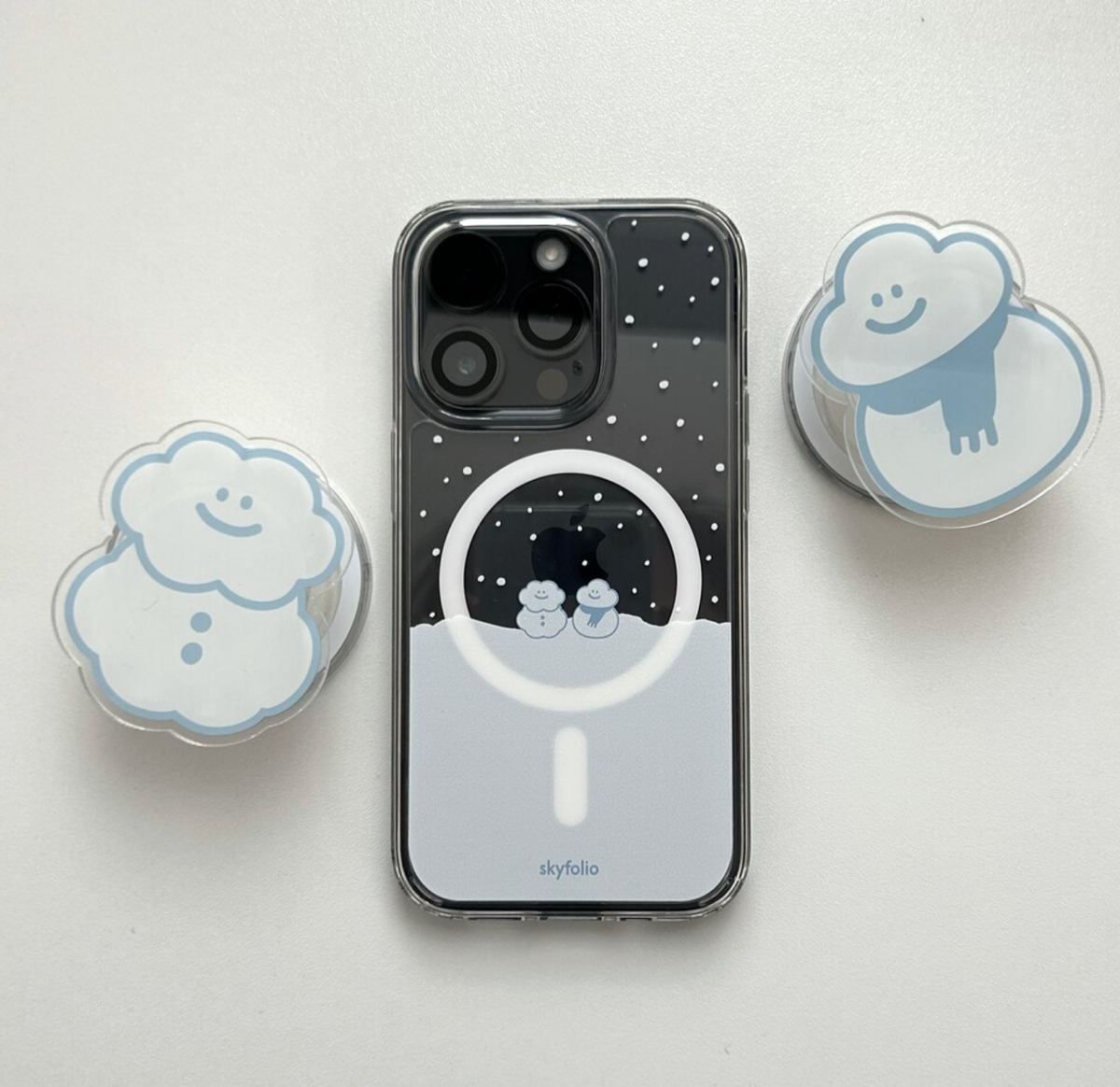 [skyfolio] Cloud Snowman MagSafe Grip Tok – Ohue