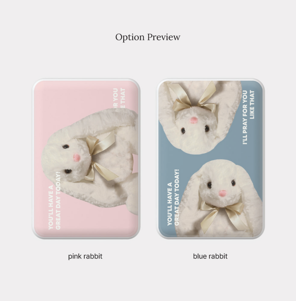 [Mademoment] Pray For You Rabbit MagSafe Battery Pack 5000mAh – Ohue