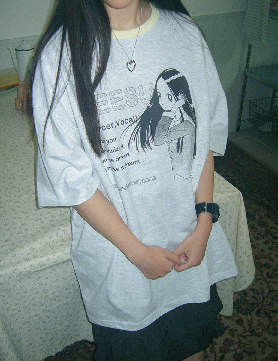[WONDERVISITOR] HEESU pfp Overfit T-shirt (Light grey) – Ohue