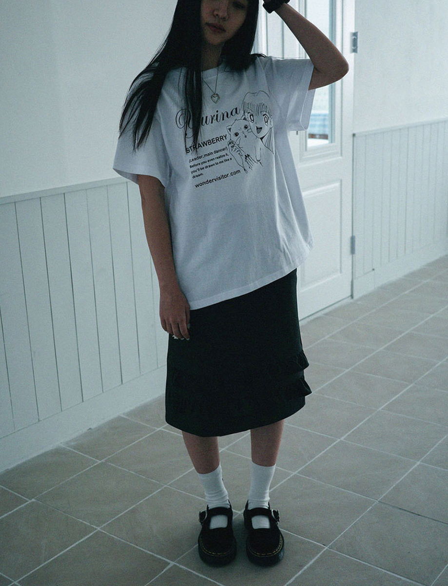 [WONDERVISITOR] YURINA pfp T-shirt (White) – Ohue
