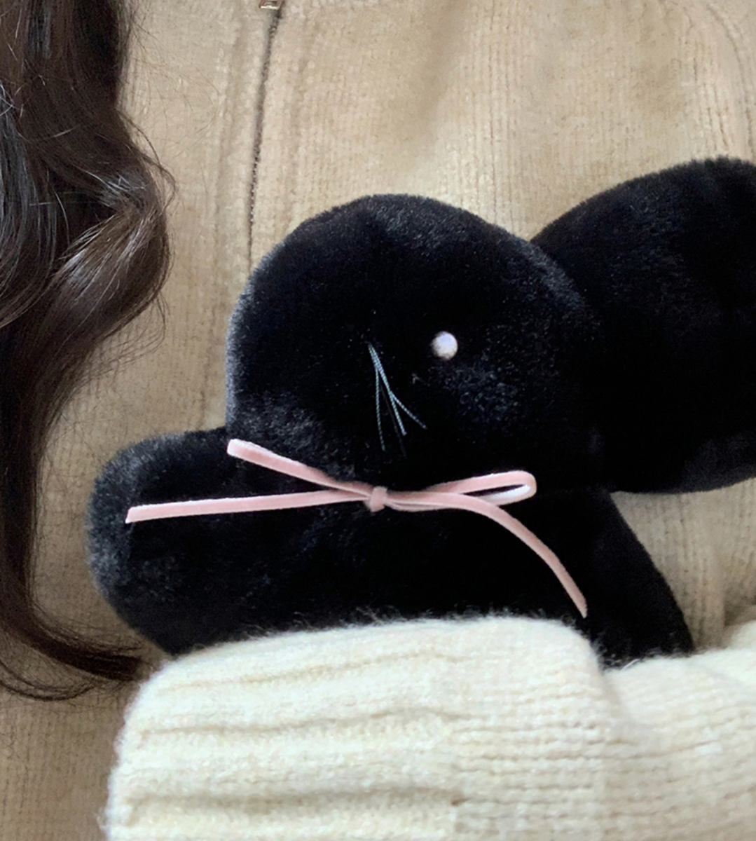 [BBIBIT] Cotton Bunny Popo Handmade Doll (Black) – Ohue